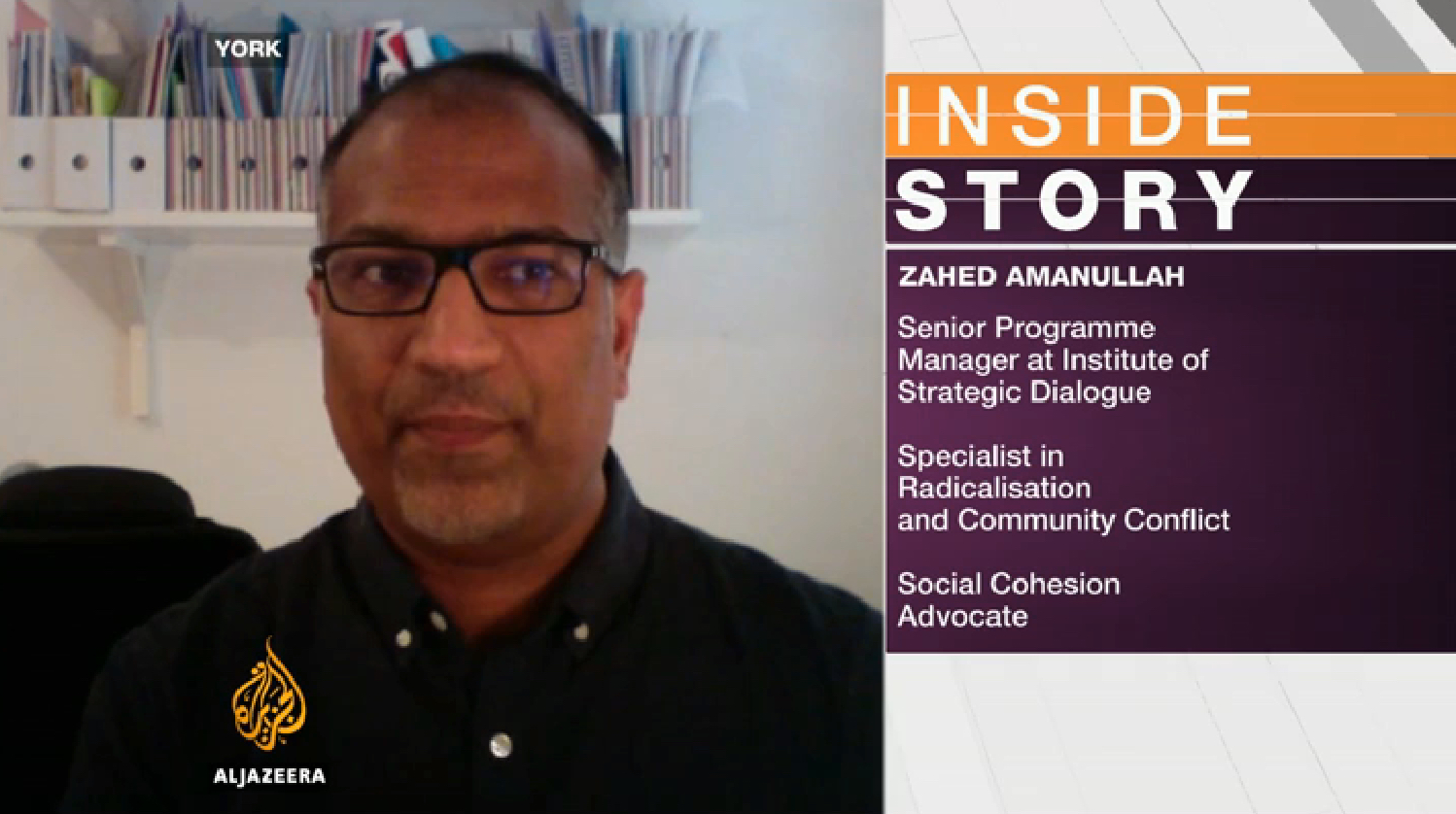Zahed Amanullah on Al Jazeera - ISD