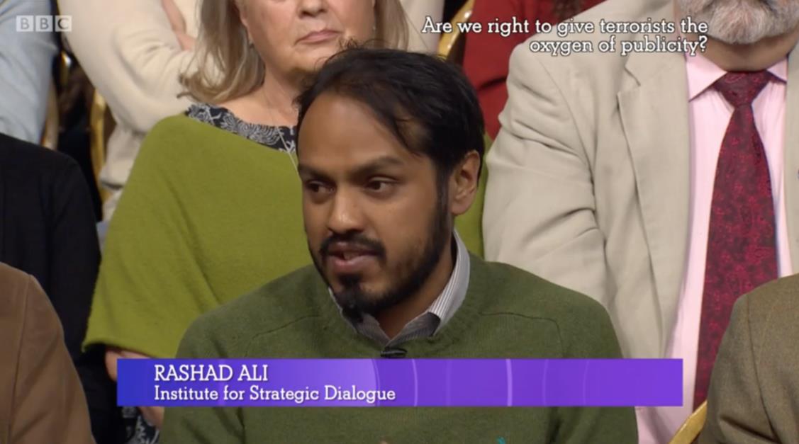 ISD’s Rashad Ali on BBC Big Questions discussing the Westminster Attack ...