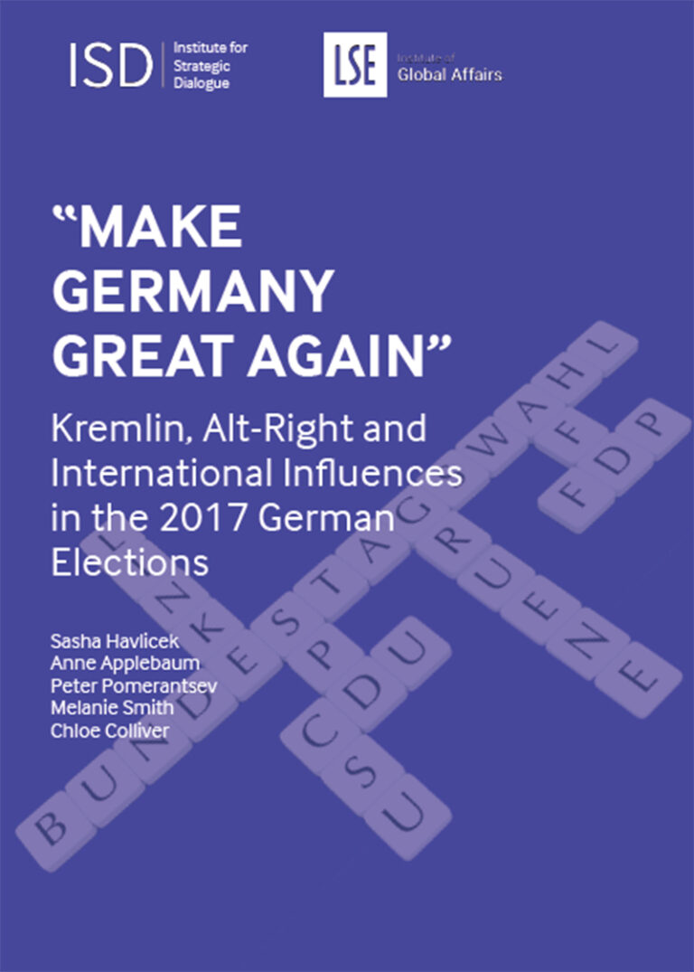 “Make Germany Great Again” – Kremlin, Alt-Right and International ...