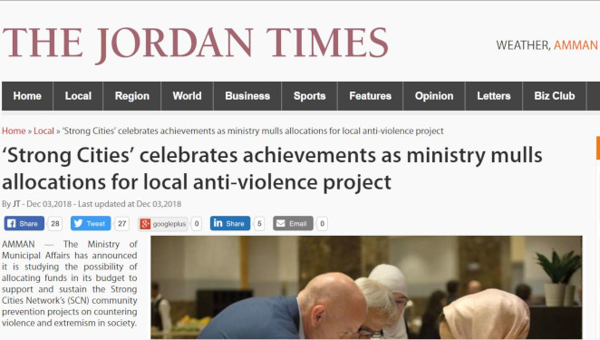 The Jordan Times: ‘Strong Cities’ celebrates achievements as ministry ...
