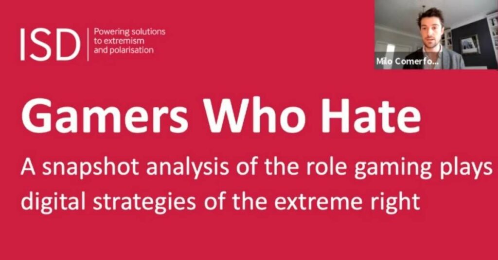 The launch of the Extremism and Gaming Research Network - ISD