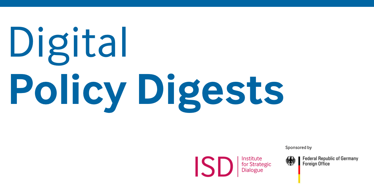 Digital Policy Lab: Policy Digest #12 - ISD