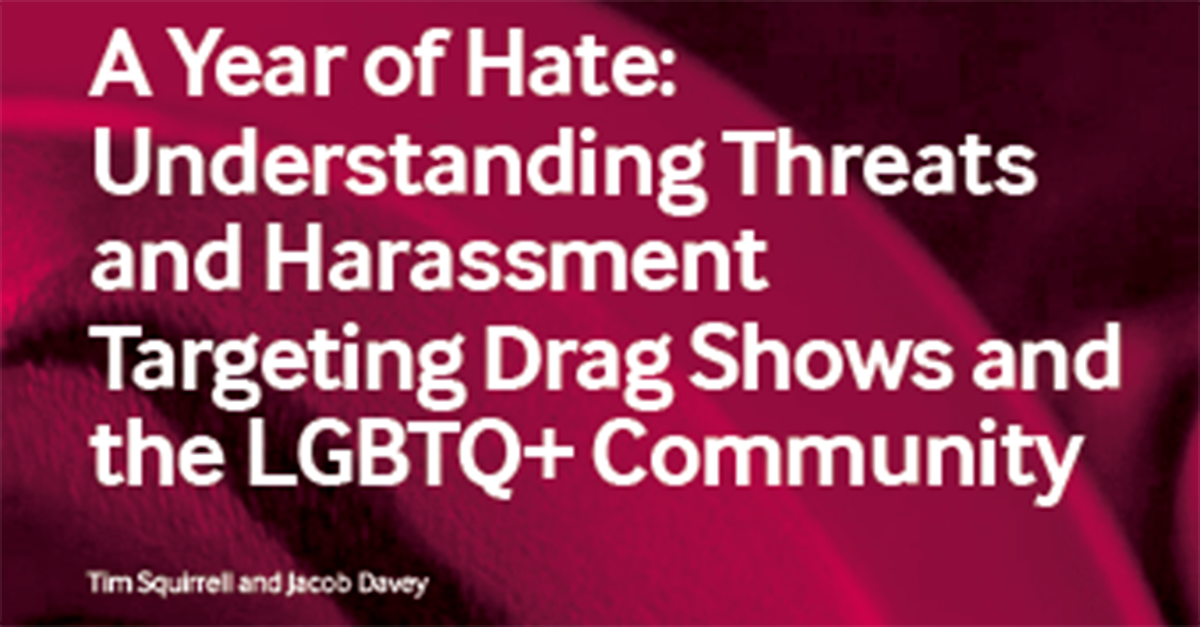 A Year of Hate: Understanding Threats and Harassment Targeting Drag ...