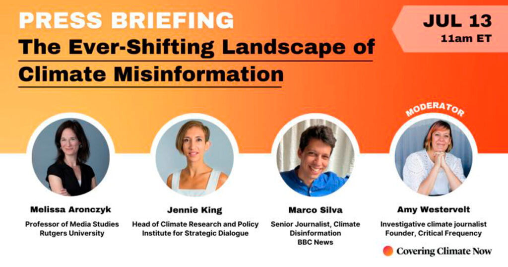 Press briefing: The ever-shifting landscape of climate mis- and ...