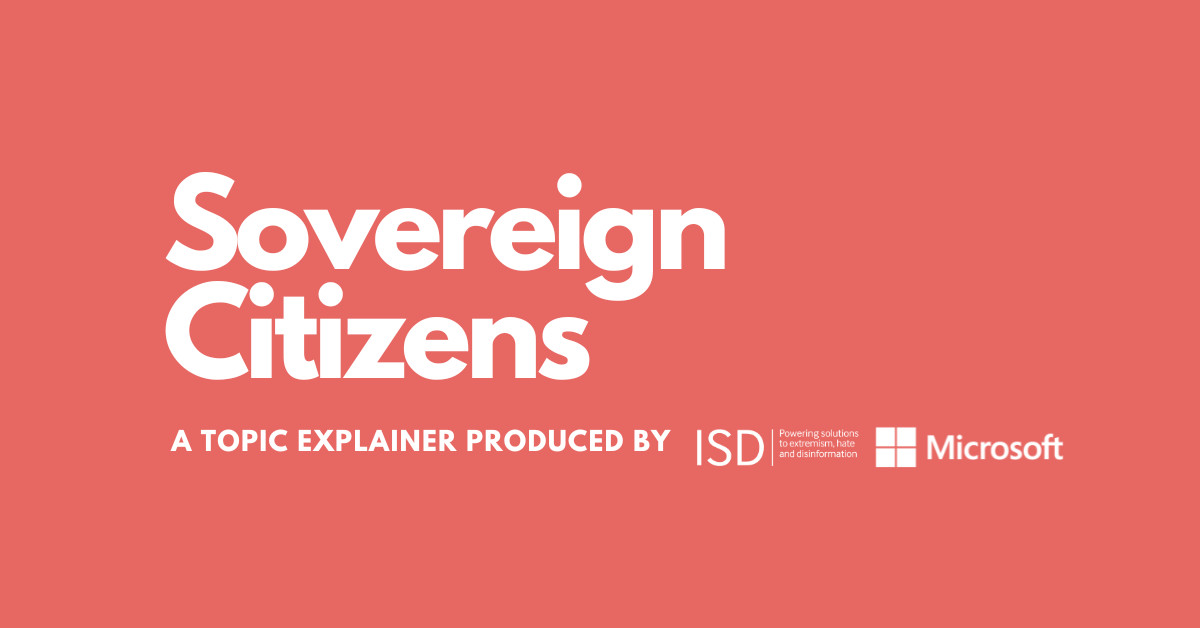 Sovereign Citizens - Institute for Strategic Dialogue